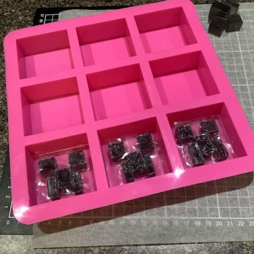 Minecraft Creeper Melt and Pour Soap Bars