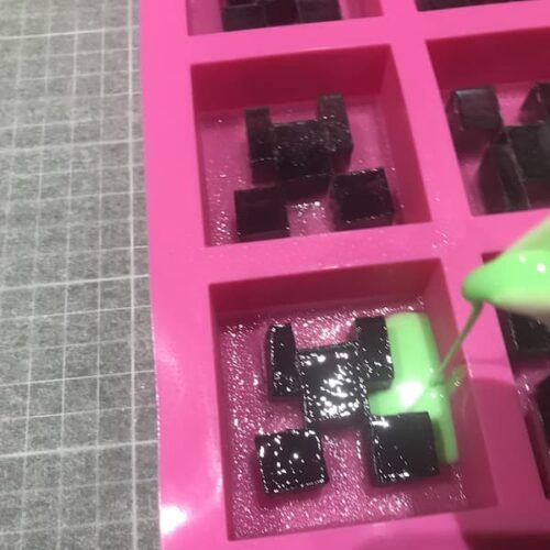 Minecraft Creeper Melt and Pour Soap Bars