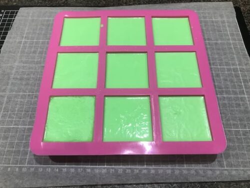 Minecraft Creeper Melt and Pour Soap Bars