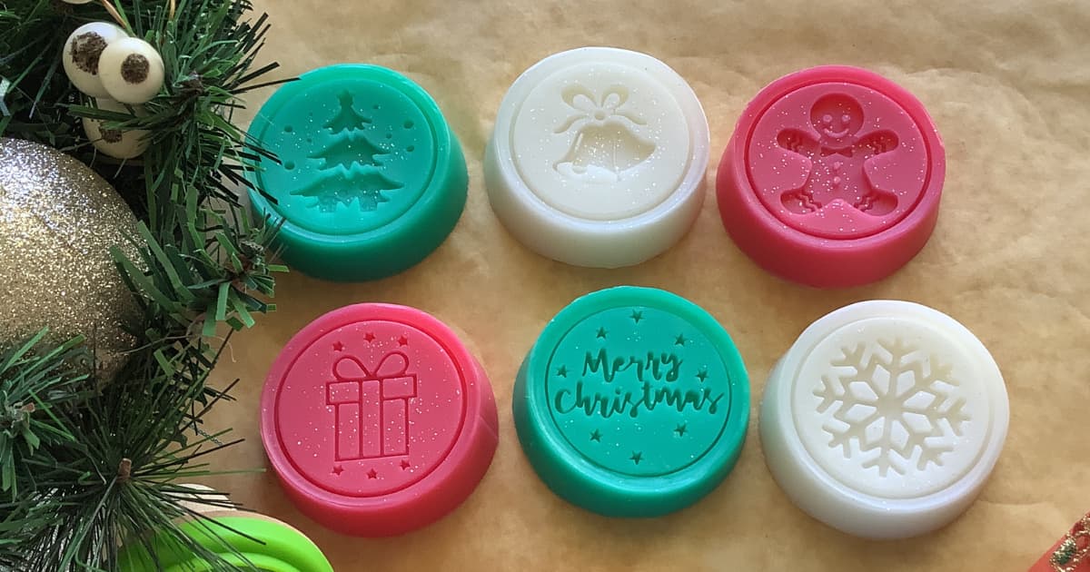 How to Make Christmas Cookie Stamp Soap
