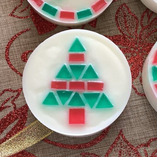 How to Make Mosaic Christmas Soap