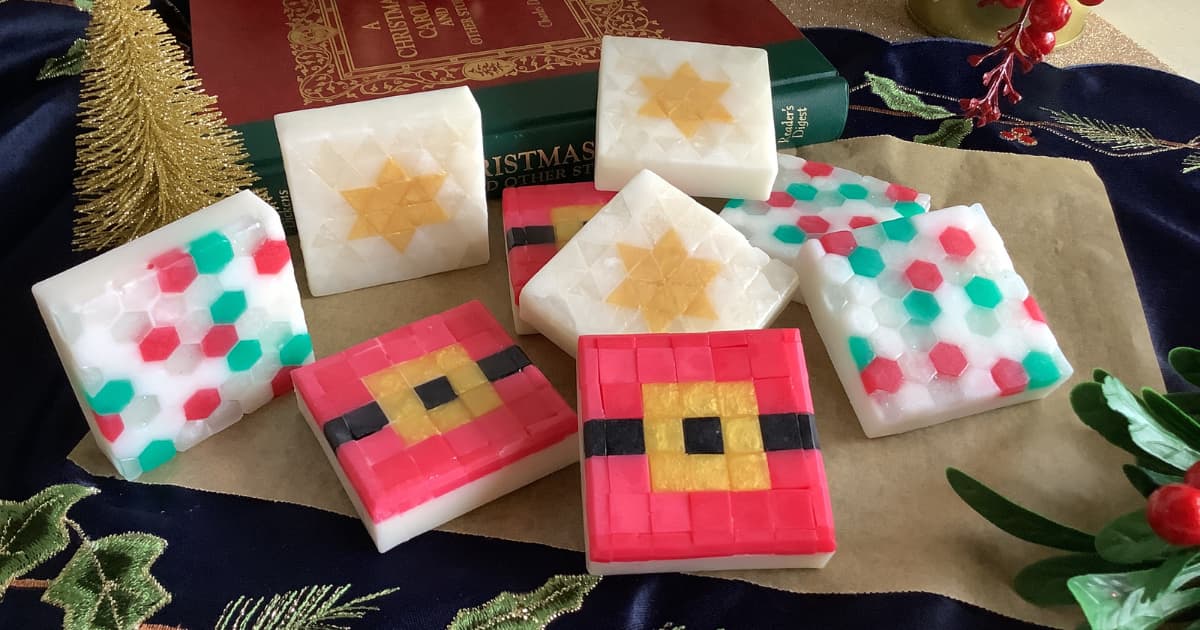More Mosaic Christmas Soap