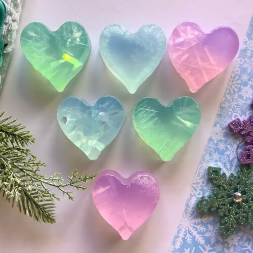 Frozen Heart Soap Bars